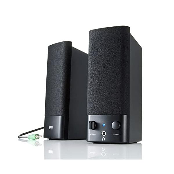 AC電源・  MM-SPL2N3・アンプ内蔵でヘッドホンステレオの出力端子やパソコンの音声端子につなぐだけで音楽を楽しめます。・実用最大出力5W（2.5W＋2.5W)で小型ながらパワフルなサウンドを楽しめます。・深夜や周りに気を使う環境にも...