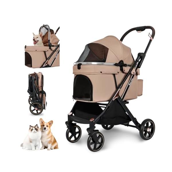 C01ベージュ/-/C01・Color:ベージュStyle:C01・パッケージ個数:1・??中小型犬向け・耐荷重30kg・内部スペース十分ペットカートはベビーカー用全アルミ合金+炭素鋼素材を使用し、強度と軽さを同?に実現多頭飼い&amp;小...