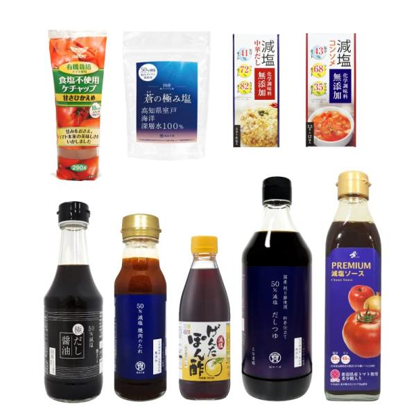 -/1個 (x 1)/-・パッケージ個数:9・素材にもこだわった減塩調味料セットです。また低リン・低カリウム・低たんぱくの食事制限の方にもオススメです。＊こだわりの「塩ぬき屋」ブランド商品も多数。・減塩をしながら、カリウム・リン・たんぱく質...