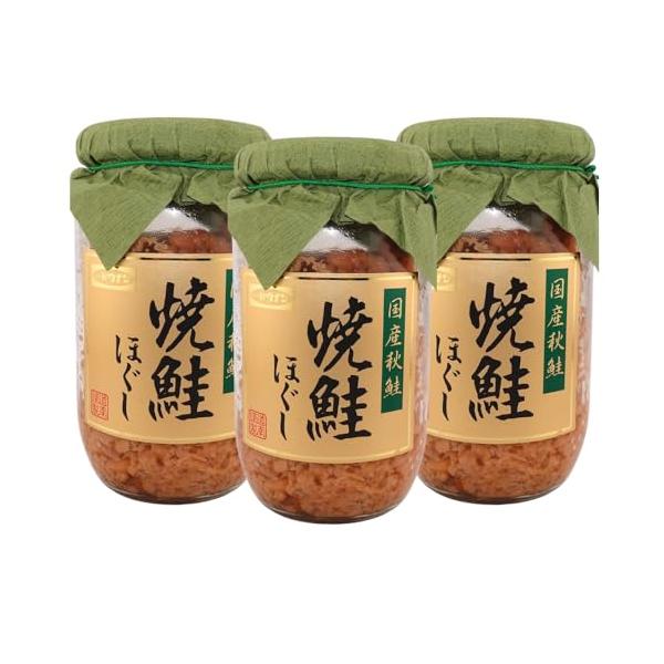 -/180グラム x 3/-・? 180g×3本セット・? お茶漬け、おにぎり、お弁当、炒飯の具材などでも美味しくいただけます。・? 原材料・成分 さけ(国産)、植物油(大豆を含む)、食塩／調味料(アミノ酸等)、着色料(黄5、赤102)・?...