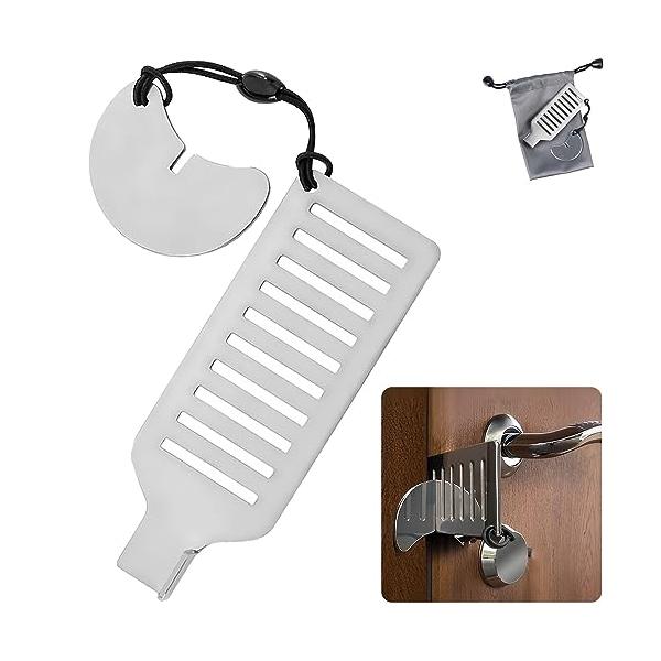 インダストリアル・セット内容：ドアストッパー1本セット 材質：304ステンレススチール ドア隙間の条件：適用ドア隙間範囲)2mm（注意：ドアの隙間が小さすぎる場合、無理に開こうとすると、ドアが詰まって開かなくなることがあります。）内開きのほ...