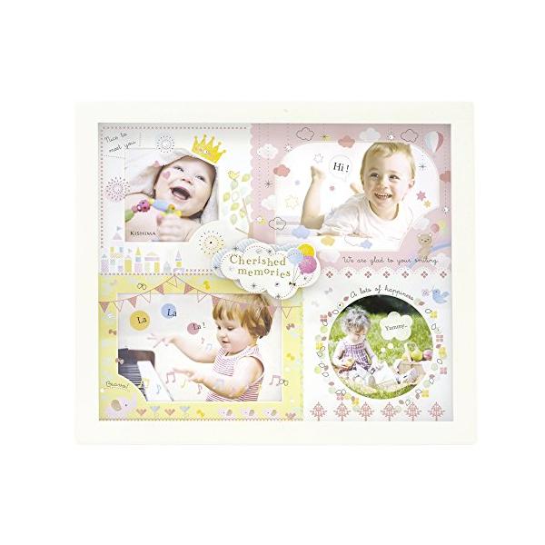 おしゃれピンク/1個 (x 1)/KP-31094・Color:ピンク・パッケージ個数:1・写真サイズ:サービスサイズ×4 、方法:卓上・壁掛け両用・原産国:中国・ガラスの表面に施されたデザインが立体に見えて、とてもかわいいフォトフレームで...