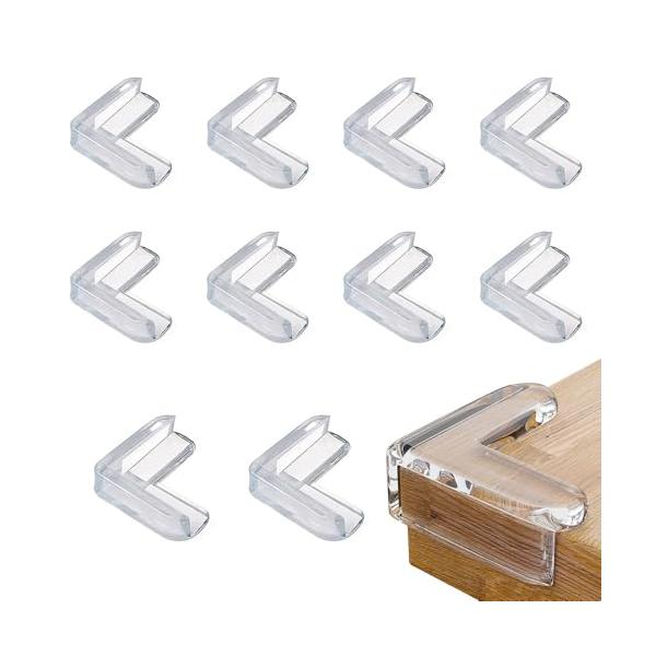 透明な/ワンサイズですべてにフィット/QIKEJI-1・ 製品仕様 ： サイズ：長さ：4cm 幅：4cm 高さ：1.7cm 重量：7g/枚 素材：ソフトPVC素材 カラー：透明 数量：10枚・ 高品質の素材で作られています ： この製品は無...