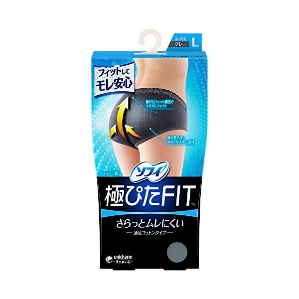 L ブルーグレーベビーピンク／グレー/L/4903111319176・パッケージ個数:1・商品サイズ(幅×奥行×高さ):9.4×2.7×18.1(cm)・内容量:1枚・サイズ:L・ヒップサイズ:92~100cm・通気性・伸縮性抜群のさらさら...