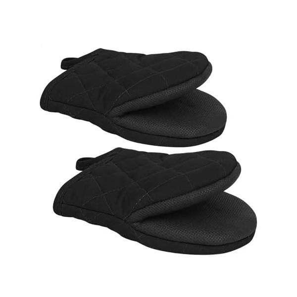 ブラック/ユニバーサル/C2DE02BK・Color:ブラックSize:ユニバーサル・耐熱性 鍋つかみ オーブン オーブンミトン 耐久性のあるネオプレンとコットンで作られており、500°F/260℃までの保護を提供します。熱や蒸気、油から手...