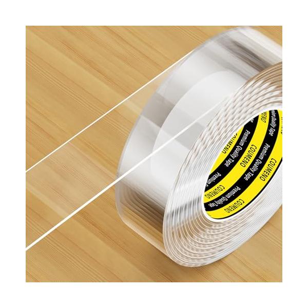 -/20mmX4m/-・Size:20mmX4m・素材エッジガードは、高粘度、何度も絞ったり引っ張ったりすることができ、変形や破れが少なく、プラスチックの5倍の保護力を備えたアップグレードされたアクリル素材で作られています。・柔らかく透明保...