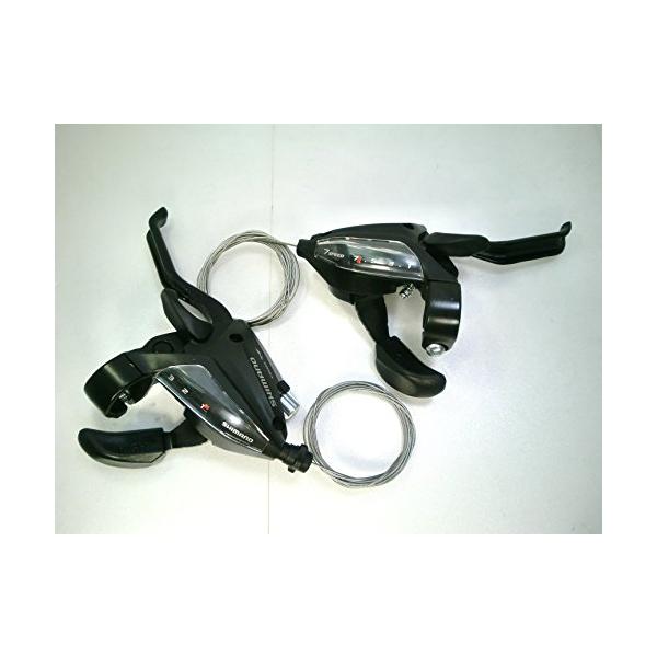 ブラック/-/-・シフター　フロント3段　リア7段　マウンテン系・ブレーキ　Vブレーキ、ディスクブレーキに適応　カンチブレーキ、キャリパーブレーキには　不適応・ブレーキレバー　２フィンガータイプ・シマノ　マウンテン系　ディレーラーに対応。 ...