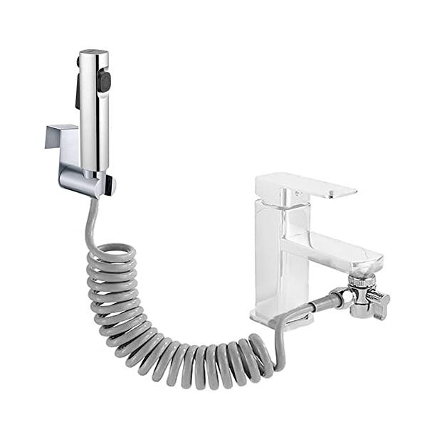 モダン・シルバー  T-42・multiple機能：このトイレの水噴霧器は、ボタンを押すと切り替えることができる2つの水スプレーモードを提供します。 女性がプライベートな部分を掃除するだけでなく、ペット、犬、水をまく花、草などを浴びるとき、...