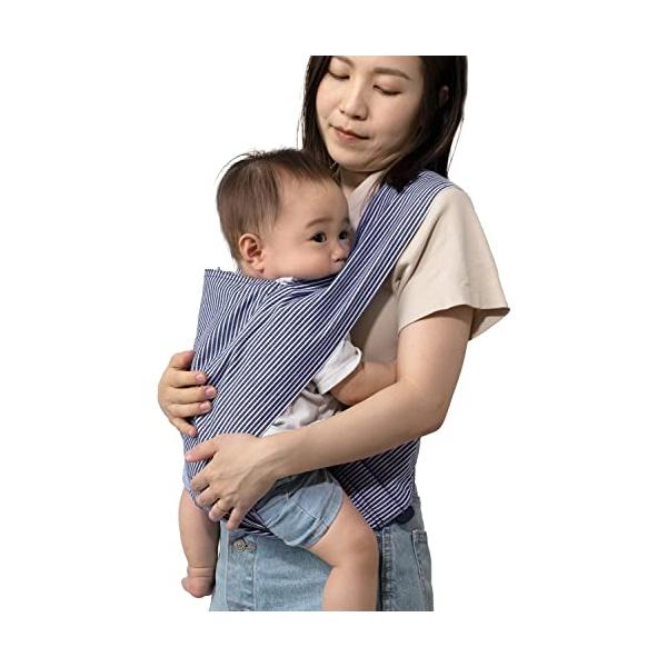 ブルー/1個 (x 1)/-・Color:ブルー・簡単に装着でき負担が少ない Tシャツを着るように頭からかぶるだけで、1人で簡単に装着でき、簡単に赤ちゃんを抱っこひもに入れることができます。赤ちゃんが急に泣きだして抱っこしないといけなくなっ...