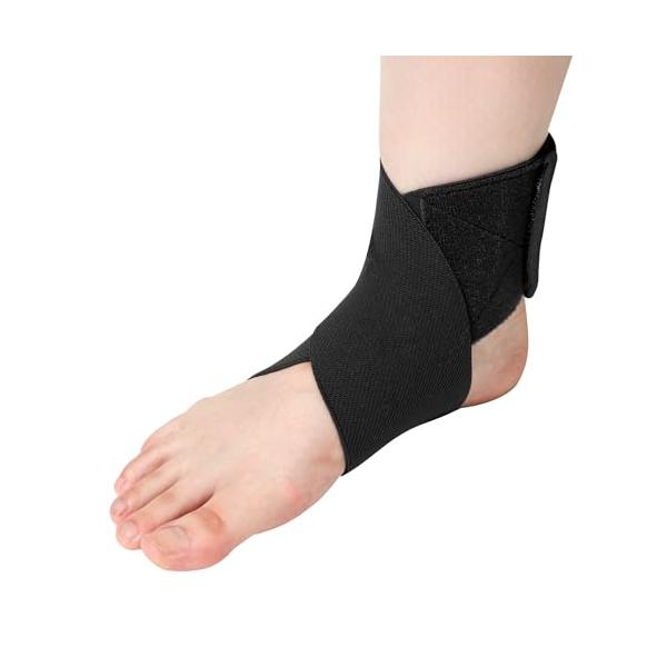 ブラック/Mサイズ/038083・Size:MサイズColor:ブラック・パッケージ個数:1・フィギュアエイトのを応用した足関節固定バンド・適度な伸縮性で足首をしっかり固定・距骨の動揺を制限し、重心がブレにくい・土踏まずが上がり、アーチの崩...