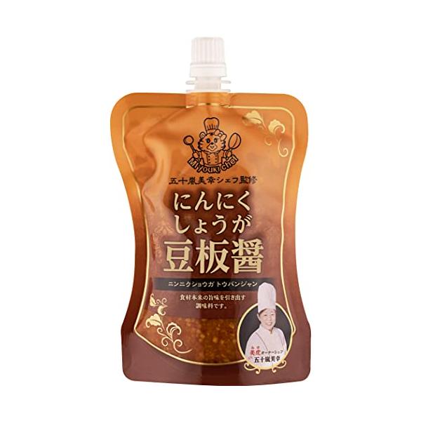 FlavorName:にんにくしょうが豆板醤・パッケージ個数:1・内容量：100g・豆板醤にみじん切りのにんにく、生姜を加えた基礎調味料・麻婆豆腐、エビチリ、回鍋肉に・商品サイズ(高さx奥行x幅):100×20×165mm