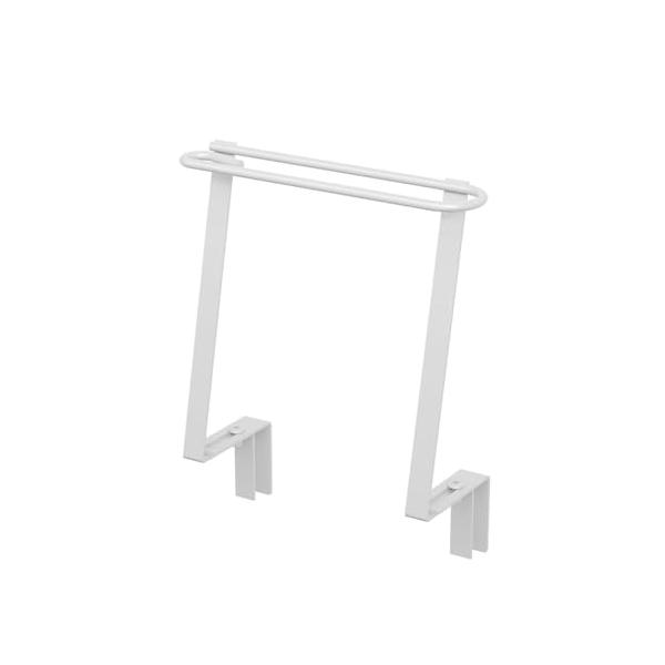 ホワイト/Small/PEJP-MJJ・Color:ホワイト・シンク下扉用タオル掛け このハンガーは高い位置にでき、引き出しを開けてもタオルが絡みません。丈夫なスチール製で、ネジでしっかり固定できます。片側が開いており、タオルが掛けやすいで...