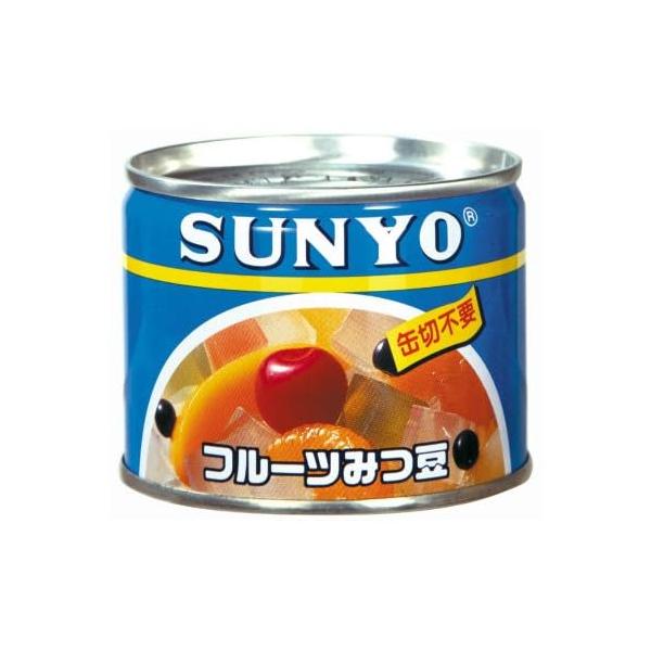 ブルー/-/-・たくさんのフルーツと食感の良い寒天が入ったみつ豆です。