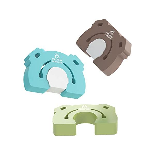 カジュアル・セット内容7*10*2cm、3色の3枚セットです。・指挟み防止好奇心旺盛な赤ちゃんの行動は予測不可能、ドアが突然閉まって、指を挟んだ ということがないように、子供やペットの手足などを詰まったり挟まれたりの事故を防ぐためのドアスト...