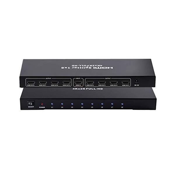 HDMI分配器 1X8 2160P・HDMI 分配器 1x8 HDMI スプリッター 1x8 ・・Style:HDMI分配器 1X8 2160P・【HDMI分配器1入力8出力】8x HDMI分配器は、1つのHDMI入力信号を、入力信号と同一...