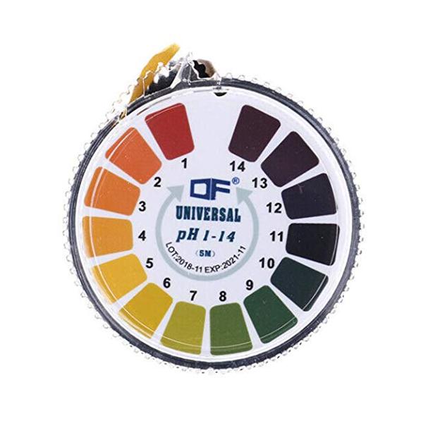 ロールタイプ・ pH1-14 ・・Size:pH1-14・酸性   中世   アルカリ性 を調べるための リトマス試験紙 の5メーター ロールタイプです。・測定範囲：ph 0 - 14 使用範囲：酸アルカリ度テスト、水質、化粧品、尿、唾液、...