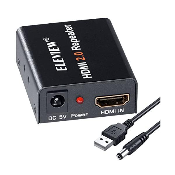 バスパワー電源不要+電力供給可・HDMIケーブル同士を繋いで延長させるHDMIリピーター（中継器）です。内部に「増幅回路（イコライザー）」を内蔵しており、ケーブル伝送時に発生した信号の減衰ぶんを補整してくれます。・映像機器やゲーム機、パソコ...