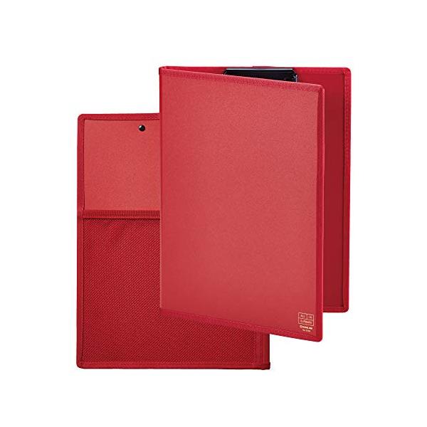 シンプルアカ/1個 (x 1)/5995-R・Color:アカ・パッケージ個数:1・小物と書類の持ち運びに便利な多機能ポケットがついたクリップボード・外寸約251（W）×23（D）×333（H）mm質量約380g色アカ・材質3種3層発泡PP...