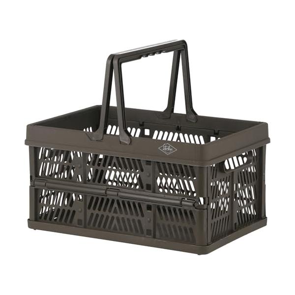 折り畳みコンテナカーキ/Mサイズ/86445・Color:カーキSize:Mサイズ・パッケージ個数:1・サイズ：幅38×奥行25.5×高さ20cm・重量：0.6kg、耐荷重：6kg・材質：ポリプロピレン・折りたたみ時サイズ：幅38×奥行25...