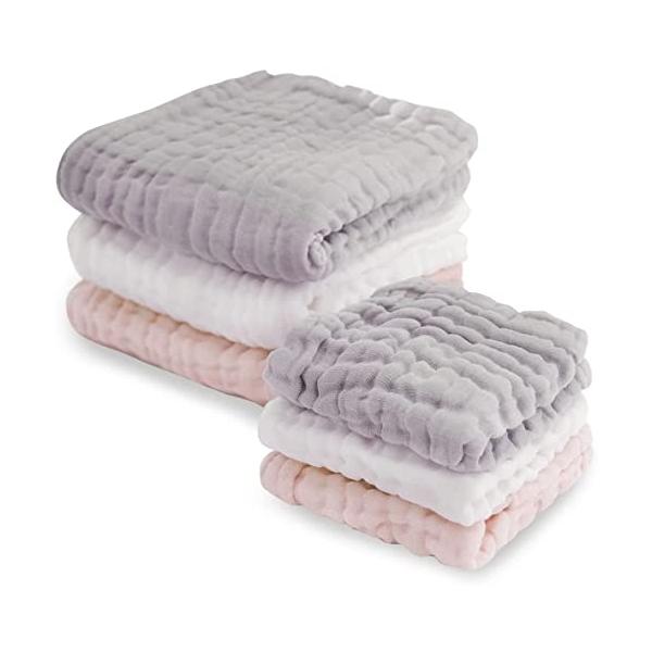 スタンダード・ピンク グレー ホワイト ワンサイズ ・・Color:ピンク グレー ホワイト・【新生児の沐浴にぴったりな2サイズ】生まれたての赤ちゃんは、裸になることに慣れていないの、沐浴の際にはガーゼをかけてあげると安心してお湯に入ること...