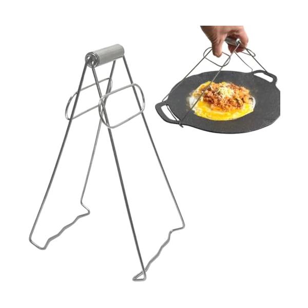 シルバー/M 23cm/GCP-02・Size:M 23cm・サイズ仕様: シンプルな形状＋コンパクトなサイズで、様々な大きさの鍋や器に対応。両手鍋を片手で運べる便利アイテムです。・波型ワイヤー設計: 独特の波型ワイヤーがしっかりと器をホー...