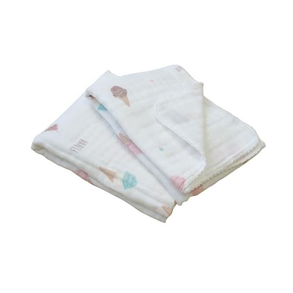 ベーシックアイスクリーム/34×80cm/32347・Size:34×80cmColor:アイスクリーム・洗うたびに柔らかくなるふんわりとした肌触りのガーゼタオル