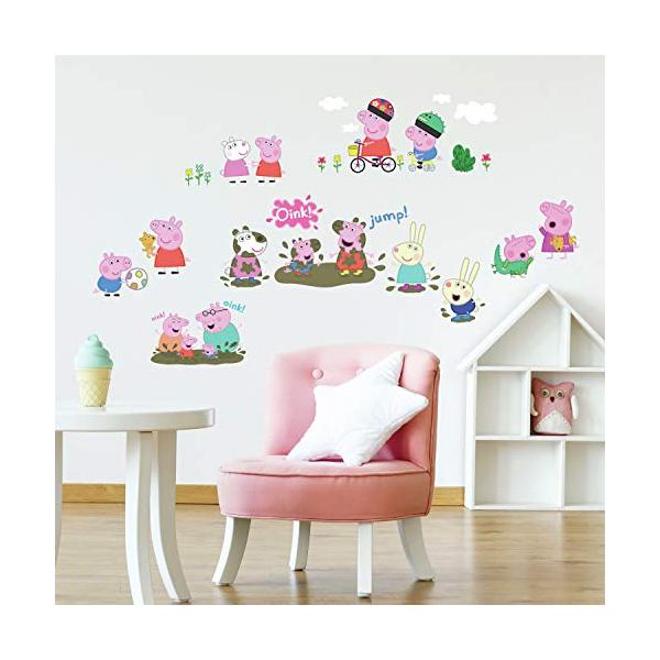 ・マルチカラー One Size RMK3183SCS・アメリカ製。・ウォールデカール131枚付き。・剥がして貼るだけで簡単に貼れます。・清潔で滑らかな表面ならどこにでも貼れます。・剥がせて、粘着性の残留物なしに貼り直し可能。