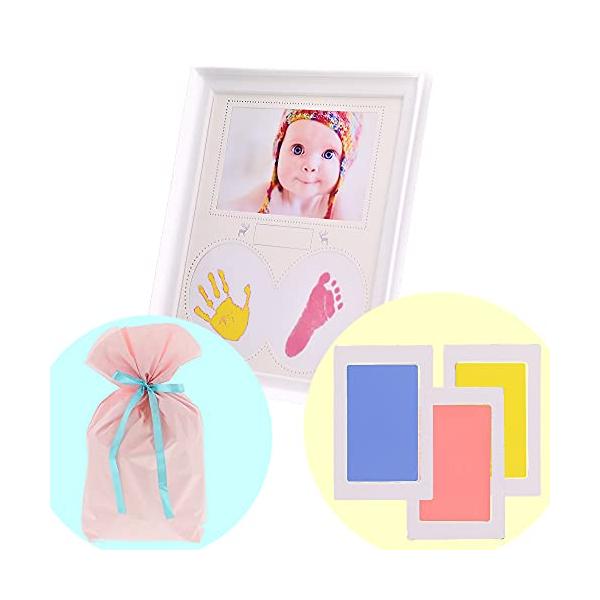 スマートピンク/-/-・ギフト袋付き出産祝いに最適　白を基調としたスマートなデザインの高級フレーム。・サイズ：222×274×18mm・完成品のカラフルな色彩はお部屋にインテリジェンスを演出します。・対象年齢：０歳~1歳(手足の大きさ58×...