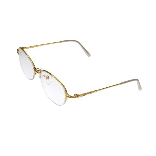 ゴールド/-/-・Color:ゴールドMagnificationStrength:3.0 ディオプトリ・『老眼鏡に見えない』とご好評の”掛けて歩ける”累進多焦点遠近両用ファッション老眼鏡です。品が良くておしゃれなデザインのフレームは軽くて丈...