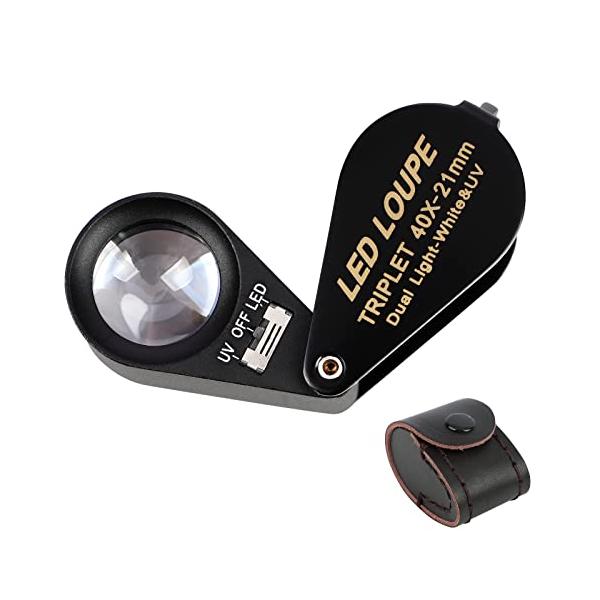 40ｘ21mm 倍率/6.5 x 4.3 x 3.8 cm/WN2022・Color:40ｘ21mm 倍率Size:6.5 x 4.3 x 3.8 cm・40倍の倍率：40倍の高倍率21mmのトリプルレンズを備えており、無彩色および文字補正...