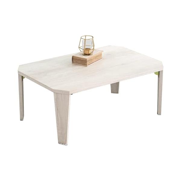 モダン木目調ホワイト/幅75cm/MT-6860WS・パッケージ個数:1・本体サイズ：(約)幅75×奥行50×高さ32cm・ヴィンテージ感のある木目調ローテーブル：リアルな古木調シートを天板に使用し、見た目はまるで天然木のように仕上げました...