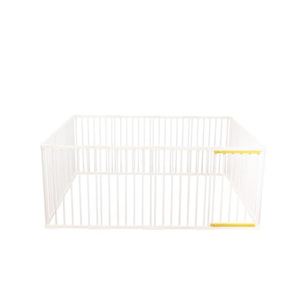 モダンブラック/-/サークルケージ DIY・Shape:白い14枚・簡単：組み立て、お手入れ簡単 コネクタで軽量タイプのパネルをジョイントするだけなので、女性の飼い主さんでも、短時間で完成できます。・ユニークなデザイン：スペースに合わせてパ...