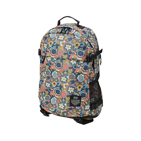 カジュアルバッグハッピーフラワー/Free Size/K111-523・Color:ハッピーフラワー・パッケージ個数:1・耐久性に優れた600D生地を使用したバックパック。・容量22L。シューズ収納ポケットが備わった機能的なバックパックです...