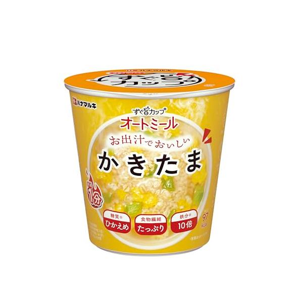 かきたま-/6個/-・Size:6個Style:かきたま・フタを開けてお湯を注ぐだけのすぐ旨カップです。糖質ひかえめ、食物繊維と鉄分が摂れるヘルシーなオートミールを和風のお出汁でおいしく仕上げました。たまごとねぎの具入りで食べ応えのある一杯...