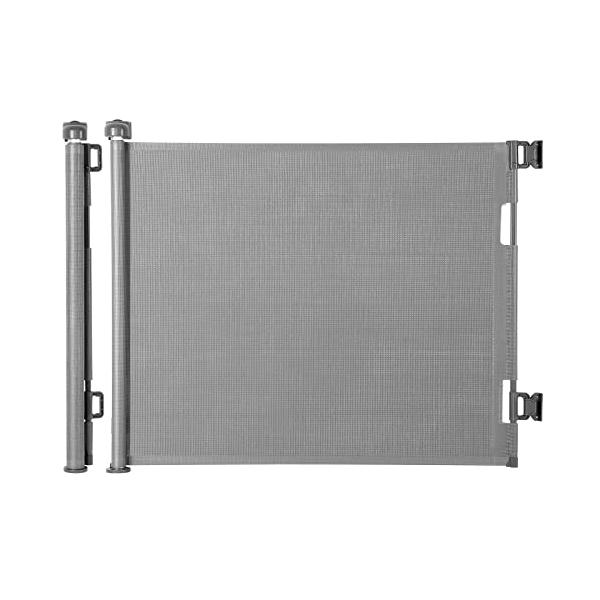 グレー/グレーS/BB0062・Size:グレーS・リトラクタブルデザイン：ロールゲートの幅は最大150cmまでストレッチ可能です。バリアフリー自由伸縮、様々なドアフレームにするのに適しています。スペースを節約できます。・簡単な操作：ベビー...