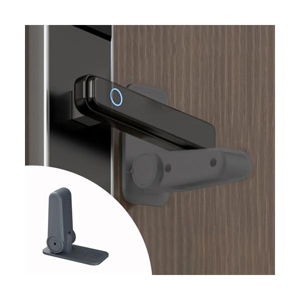 グレー1個/-/-・Color:グレー1個・ドア開け・指を挟む防止ドアノブ用チャイルドロックです。簡単にロックできるので、目を離した隙の脱走や指はさみ、トイレや浴室の侵入など、赤ちゃんや子供、ペットなどを予期せぬ危険から守ります。・取り付け...