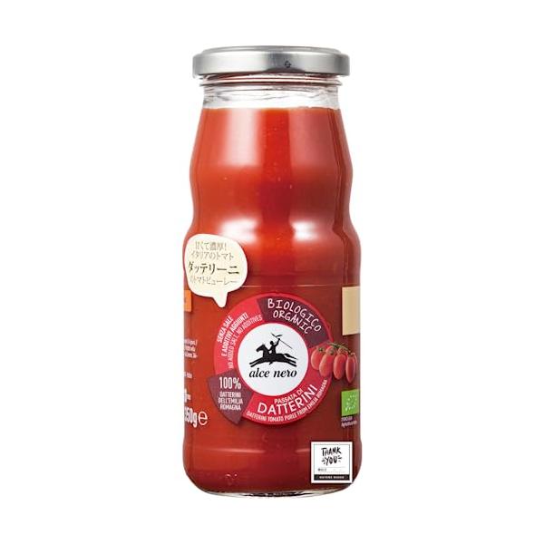 甘みの強いダッテリーニ種使用｜濃厚で芳醇な味わいイタリア産のミニトマト「ダッテリーニ」を100％使用。フルーティで上品な甘さが特長の粗ごしタイプです。およそ2倍濃縮・有機JAS認証｜安心・安全なオーガニック品質化学農薬・化学肥料不使用。厳格...