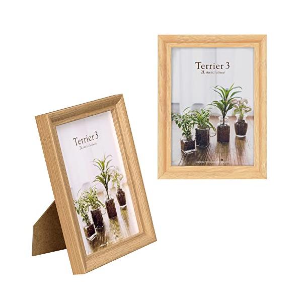 単品ナチュラル/2Lサイズ 1面/FWTR3-NT2L1・Color:ナチュラルSize:2Lサイズ 1面Style:単品・パッケージ個数:1・フレーム:木製・前面板:ガラス板・外形寸法 : W155×H206×D21mm・画面寸法 : W...