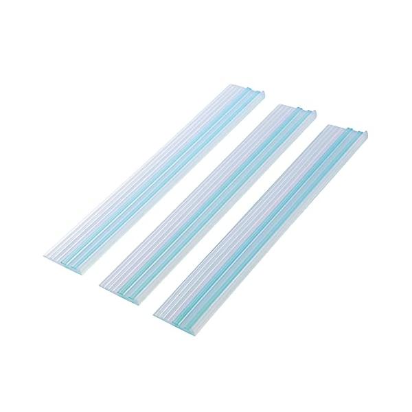 クリア（一部グリーン）/90cm(30cm×3枚)/UEQ-303・Size:90cm(30cm×3枚)・パッケージ個数:1・サイズ幅30(×3枚)×高0.9×奥行4.4cm 本体重量0.15kg 材質非移行性エラストマー・簡単取付工具不要...