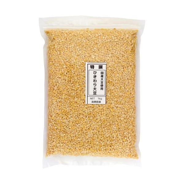 -/1キログラム/-・北海道産大豆100％使用したひきわり大豆。・雑穀米に混ぜて使用したり、ひきわり大豆をそのままご飯に混ぜて炊くと栄養満点の豆ごはんが簡単にできます。・注意点：ひきわりは丸大豆と違い、浸水時間は約2〜3時間程度で問題ありま...