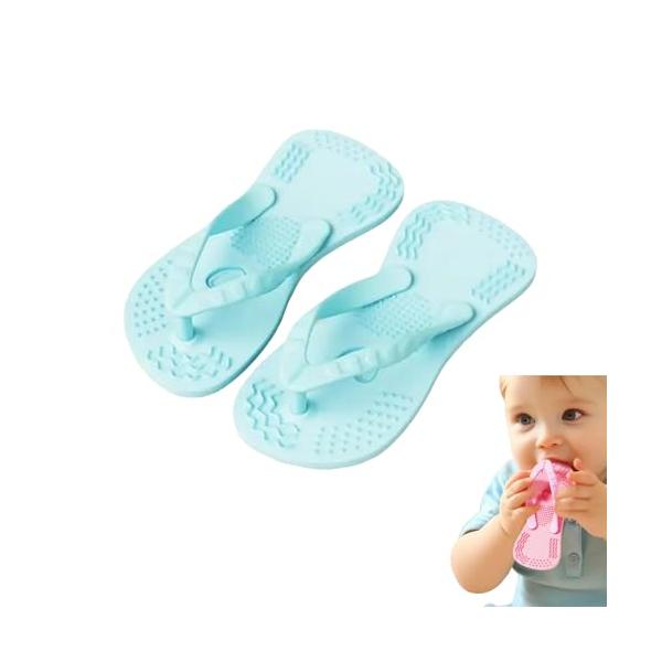 ブルー/-/-・Color:ブルー・製品仕様赤ちゃんおもちゃ 単品サイズ：13.5*5.6*0.5cm。（ブルー/ピンク）・高品質素材歯固め 食品グレードのシリコンを使用して作られており、安全で環境に優しく、無臭です。お子様が安心して噛むこ...