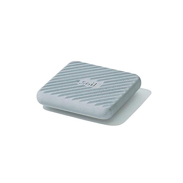 しろ/約80×80×H15mm/L420・PatternName:スクエア・パッケージ個数:1・原産国:日本・素材・材質:リサイクルアッシュ、珪藻土、炭、面ファスナー・サイズ:約8×8×H15mm 約75g・パッケージ重量: 0.12 kg