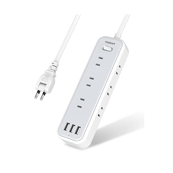 usb-aグレー/2m&amp;usb-a/TS-709・Size:2m&amp;usb-aColor:グレー・「一台12役・電源タップ」：これはAC差込口9個口とUSBポート3口が一体となったのUSBタップです。まとめて12台の機種が同時...