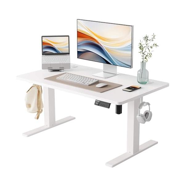 電動昇降式ホワイト(足)/ホワイト(天板)/100*60cm/-・Color:ホワイト(足)/ホワイト(天板)Size:100*60cm・調節可能な高さのデスクYIHAYO電動昇降デスクの高さは46?72cmの範囲で自由に調整でき、座椅子、...