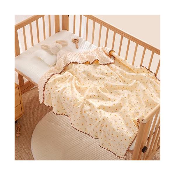 シンプル黄色い花/100×140cm/LY18・Color:黄色い花Size:100×140cm・?上質な素材暖かくて肌触りがよく、肌にやさしいインテリアデザイン。100％マイクロファイバー製のこのベビーブランケットは2層構造で、裏面には赤...