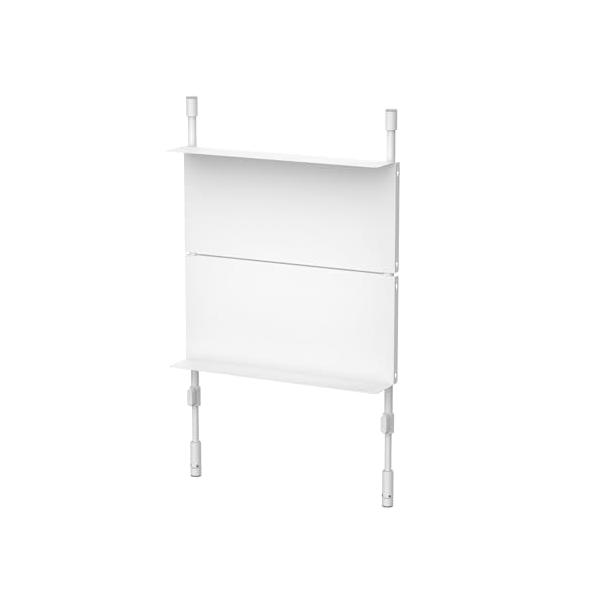 つっぱりパネルラックマットホワイト/幅45.3×高さ70〜105×奥行9cm/SPL-11WH・Style:つっぱりパネルラック・パッケージ個数:1・サイズ幅45.3×高さ70cm〜105×奥行9cm耐荷重10kg(パネルラック1枚5kg)...