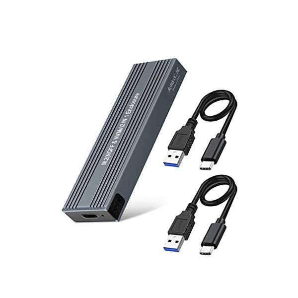 シルバー/-/M.2 NVME and M.2 SATA 両対応・MaterialType:NVME/SATA 両対応 10G・NVME&amp;SATA両対応 外付けケースVCOM SSD エンクロージャーは高性能チップを搭載され、M.2...