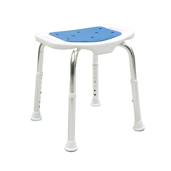 ブルー/1個 (x 1)/YS-7001SN・Color:ブルー・パッケージ個数:1・商品サイズ (幅×奥行×高さ) :幅42×奥行40×高さ36~51cm・原産国:中国・内容量:1台・背もたれ付かない・材質:フレーム:アルミニウム(アルマ...