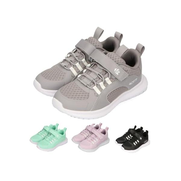 キッズスニーカーグレー/23.0 cm/K-452・Size:23.0 cmColor:グレー・お客様の声普段履いているサイズより1サイズほど大きいため、１サイズ小さめのサイズがぴったりとのお声が多数・特徴軽量、片足115ｇ、クッション性が...