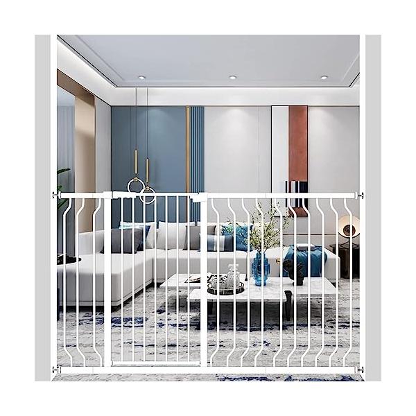 ホワイト/167-174cm/w282・Size:167-174cmMaterialType:スチール　ホワイト・「高さ100cm以上」つかまり立ちの赤ちゃんがよじ登れないように考えた高さ103cm以上のベビーゲート、セーフティー安全ゲート...